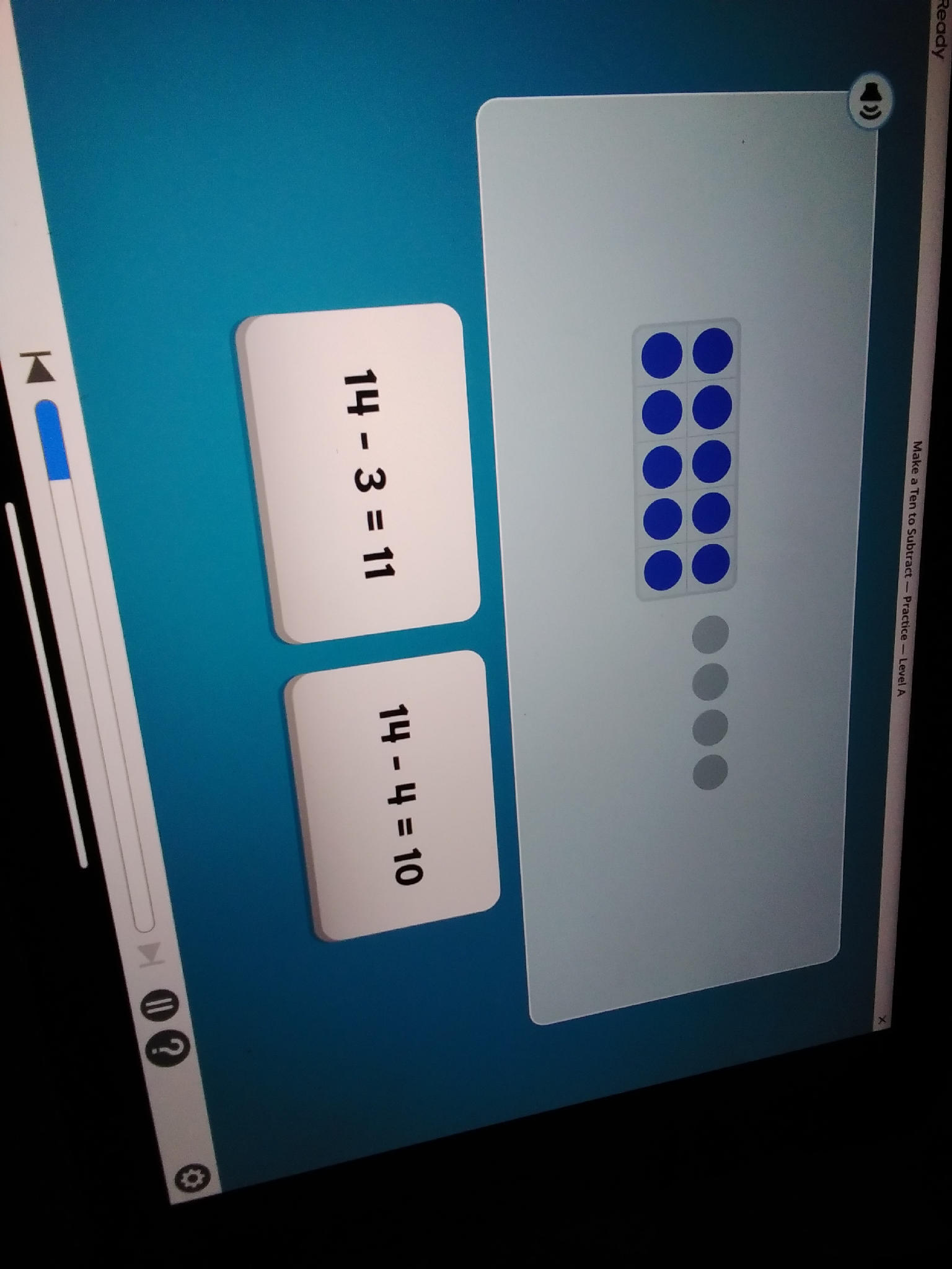 The visual representation shows a ten-frame | StudyX