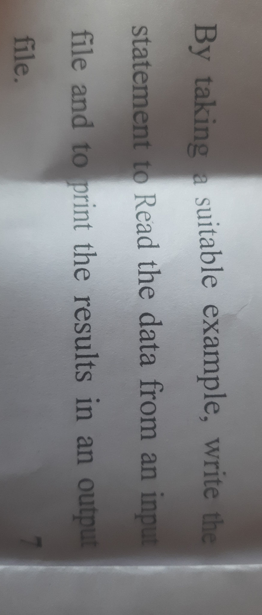 By taking a suitable example, write the | StudyX