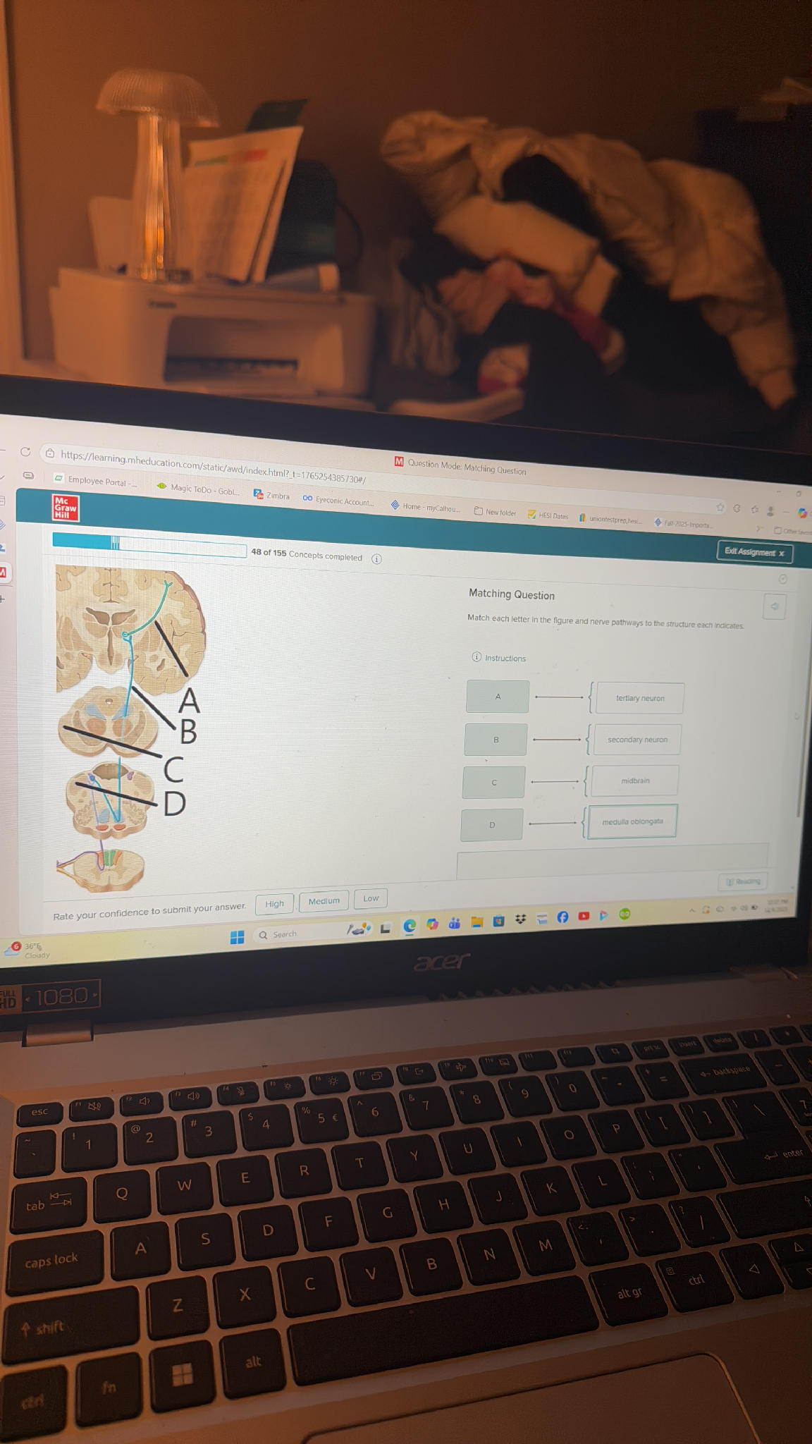 Matching Question Match each letter in the | StudyX