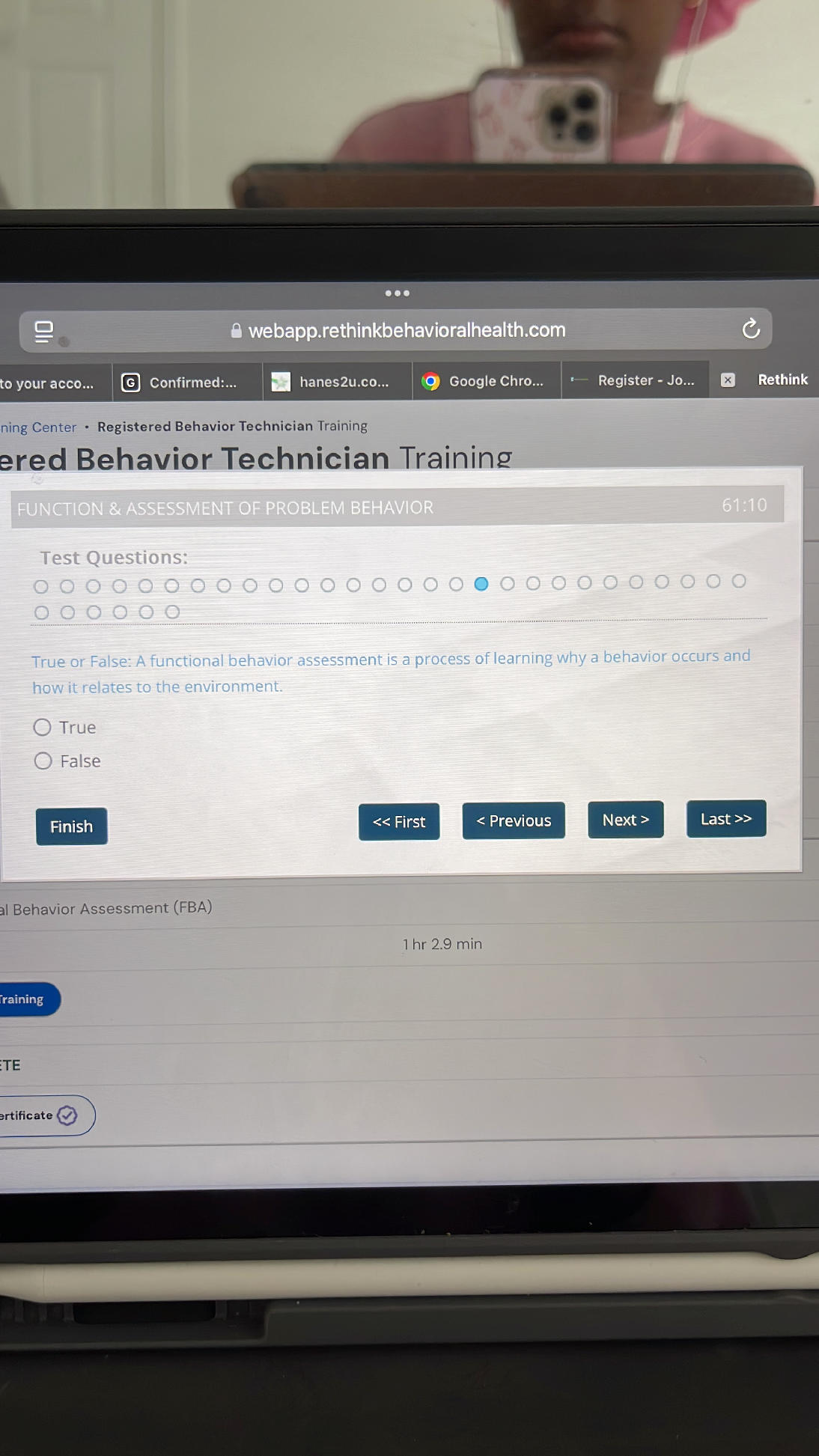 True or False: A functional behavior | StudyX