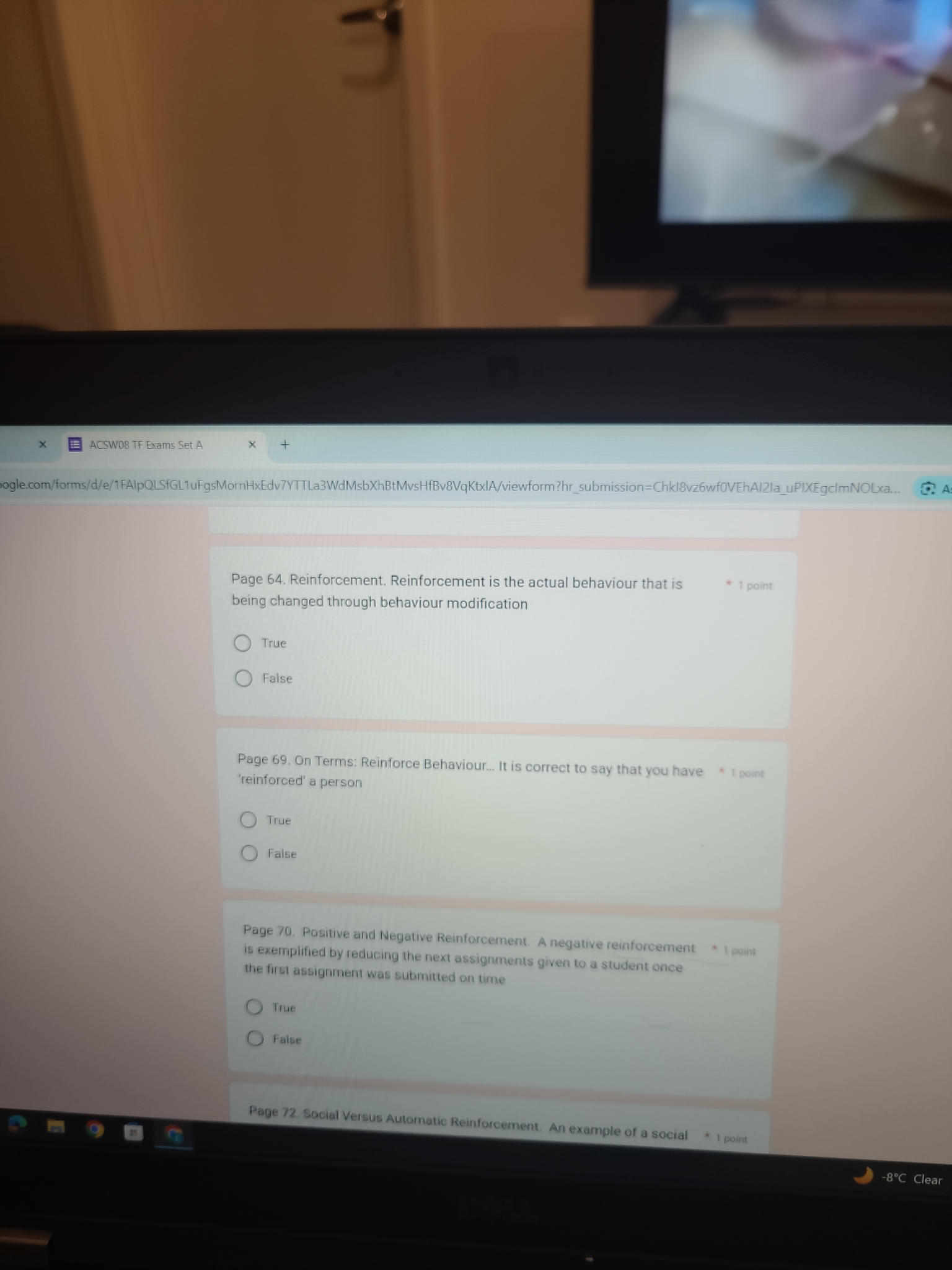 Page 64. Reinforcement. Reinforcement is the | StudyX