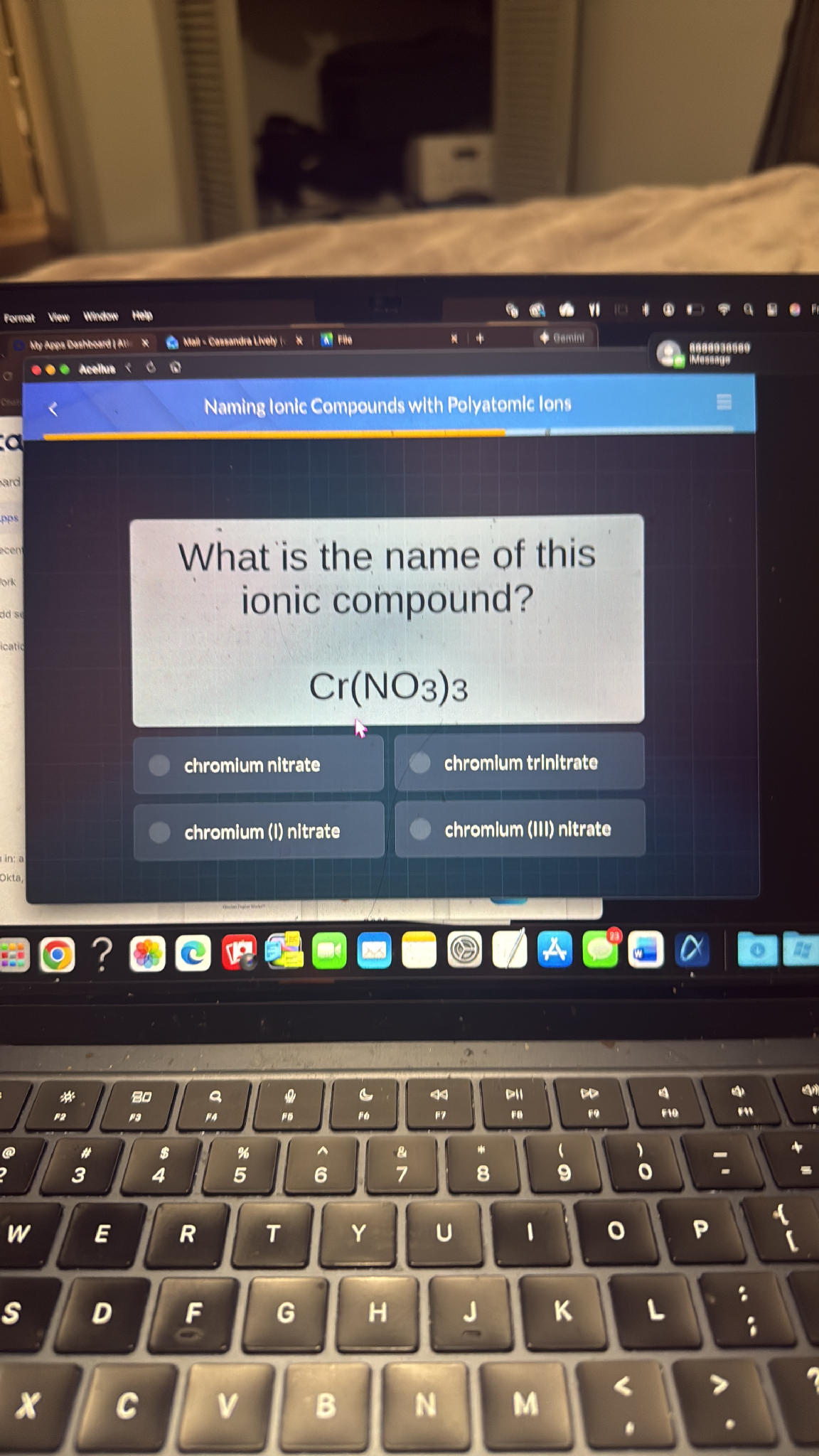 What is the name of this ionic compound? $$ | StudyX