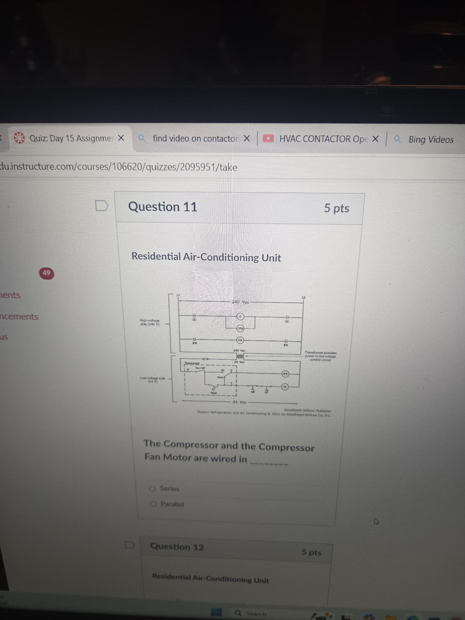 Residential Air-Conditioning Unit (Diagram | StudyX