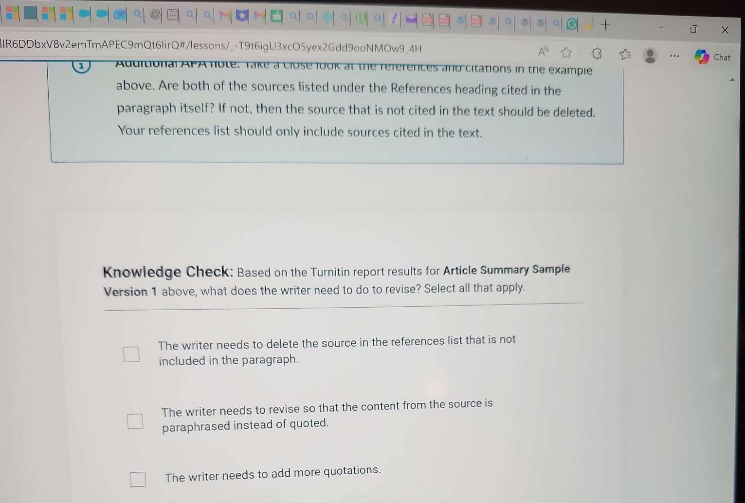 Additional APA note. Take a close look at | StudyX