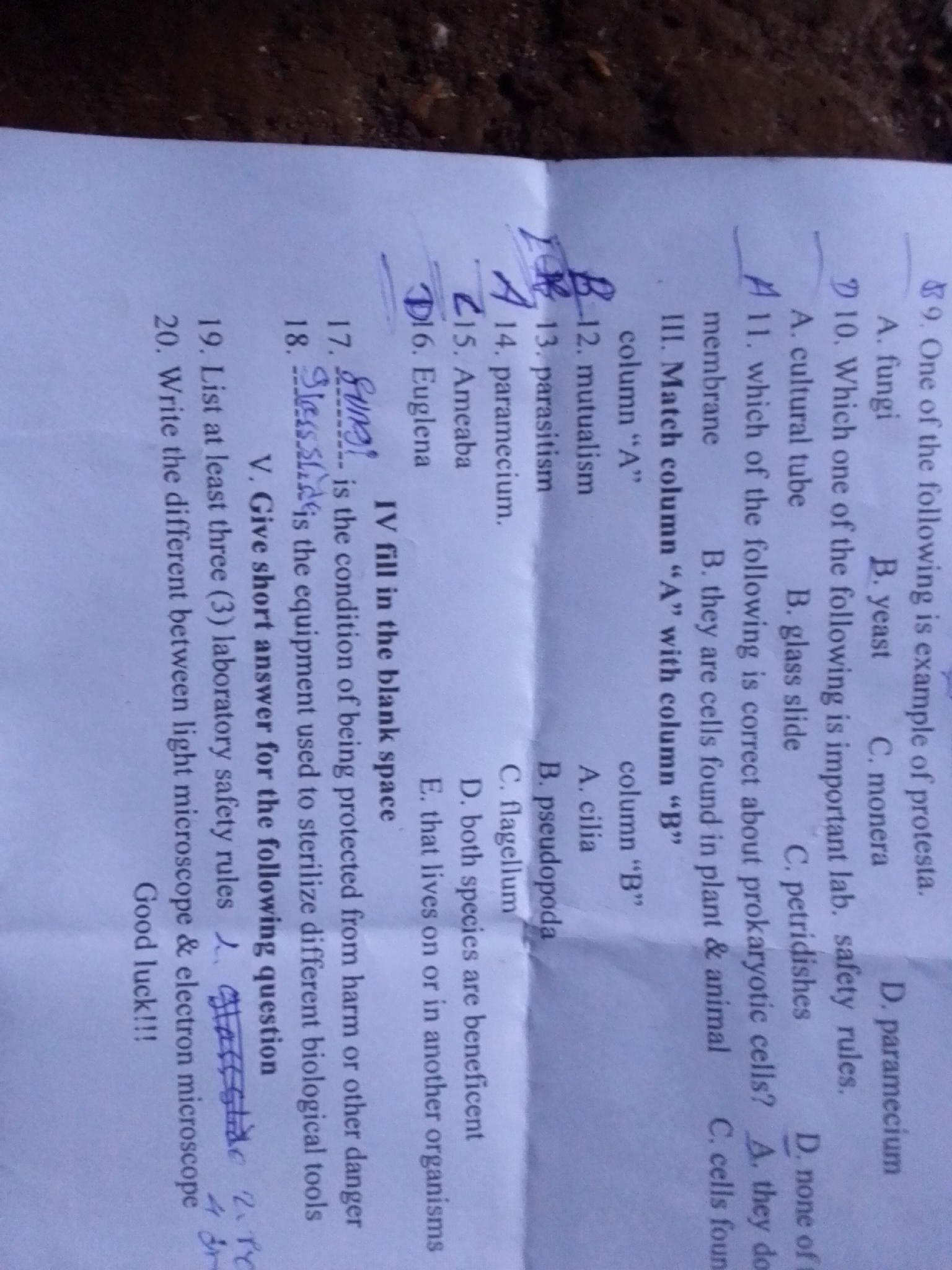 Which one of the following is important lab. | StudyX