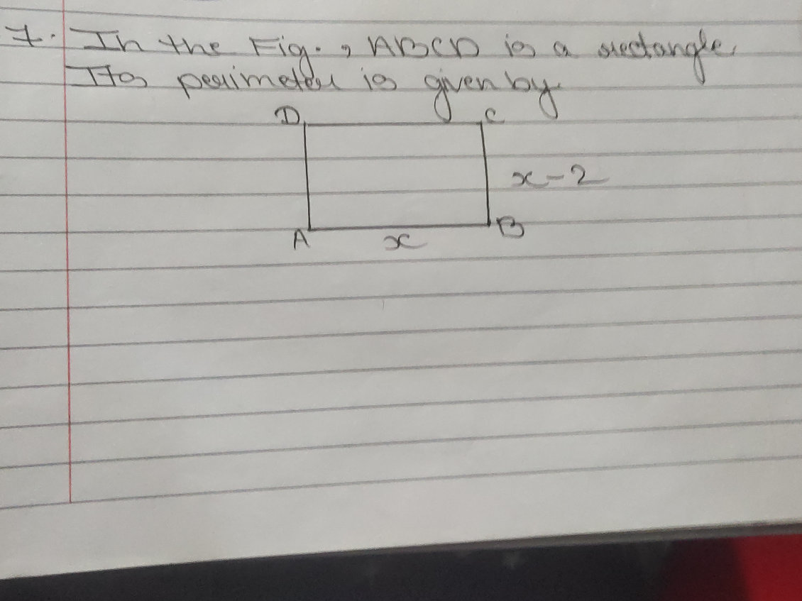 In the Fig., $ABCD$ is a rectangle. Its | StudyX