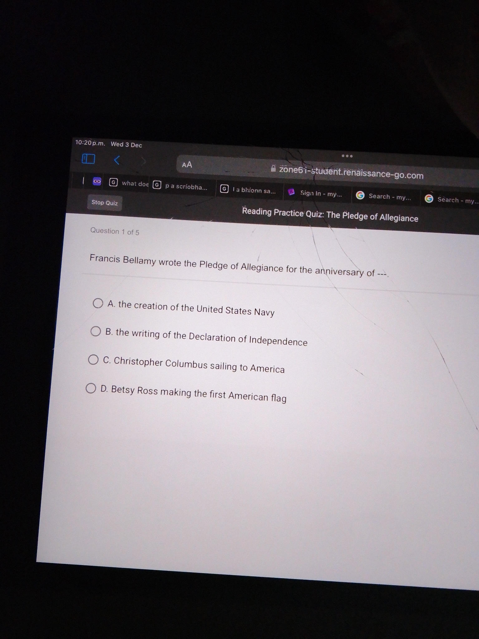 Francis Bellamy wrote the Pledge of | StudyX