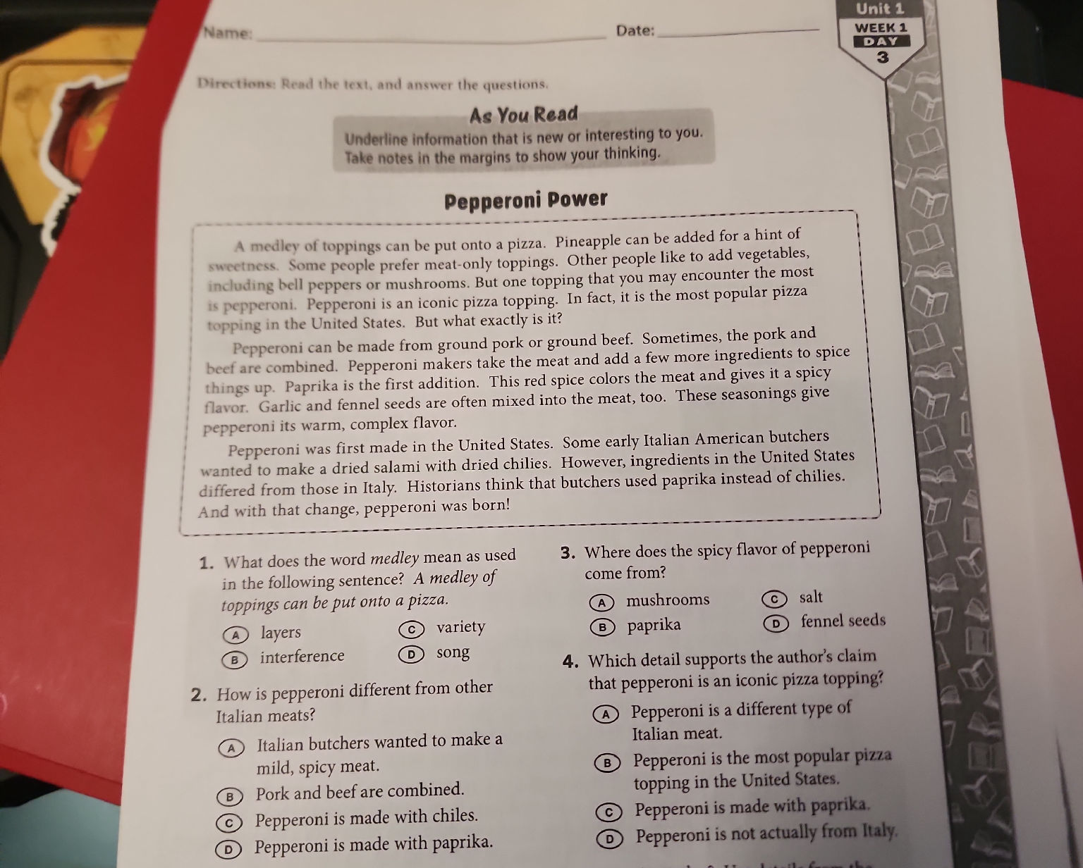 Directions: Read the text, and answer the | StudyX