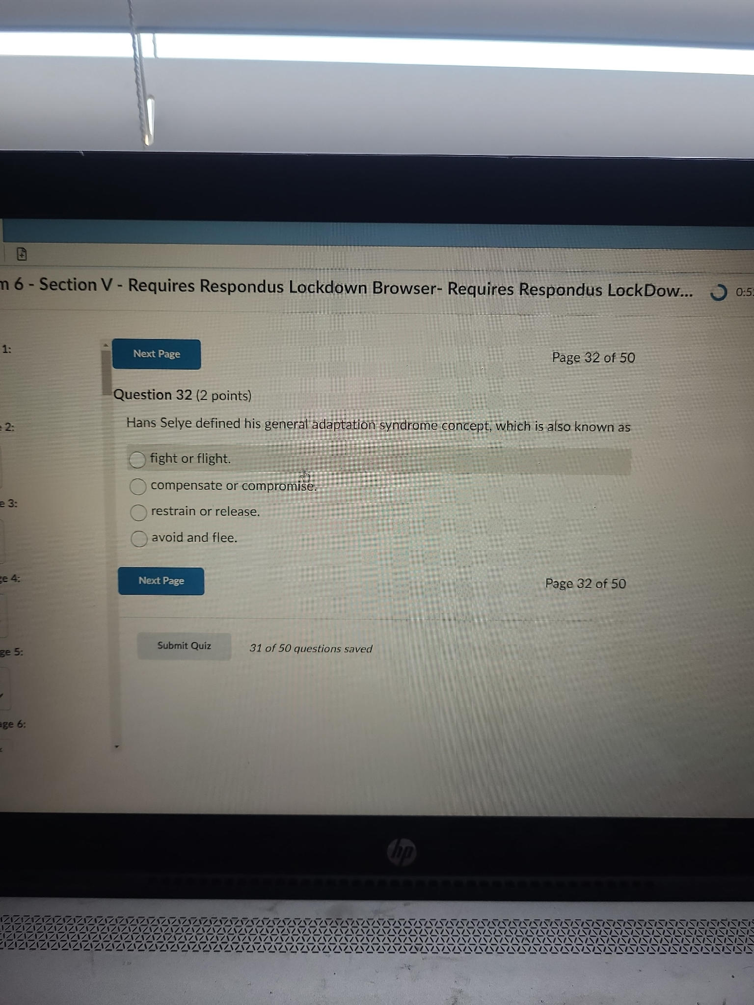 Question 32 (2 points) Hans Selye defined | StudyX