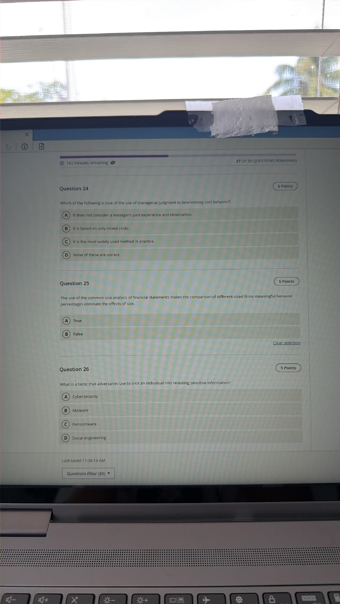 What is a tactic that adversaries use to | StudyX