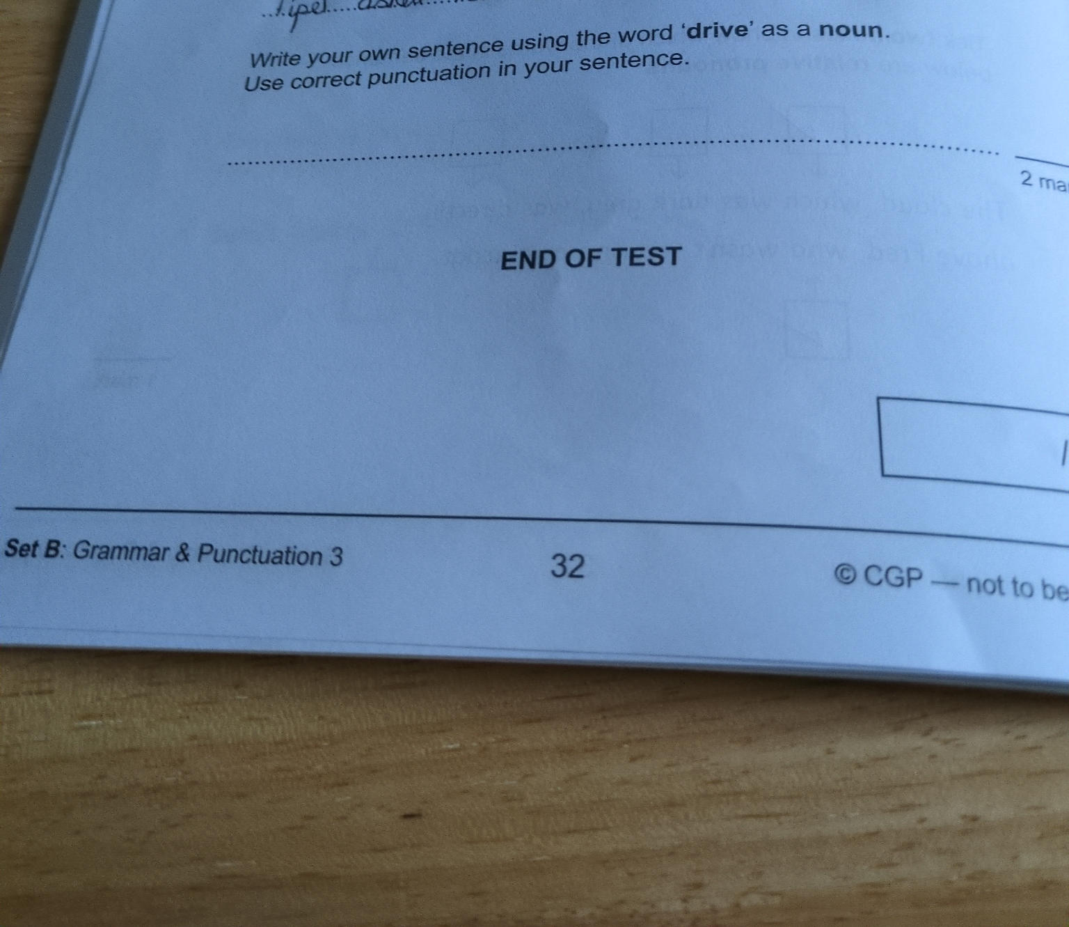 Write your own sentence using the word | StudyX