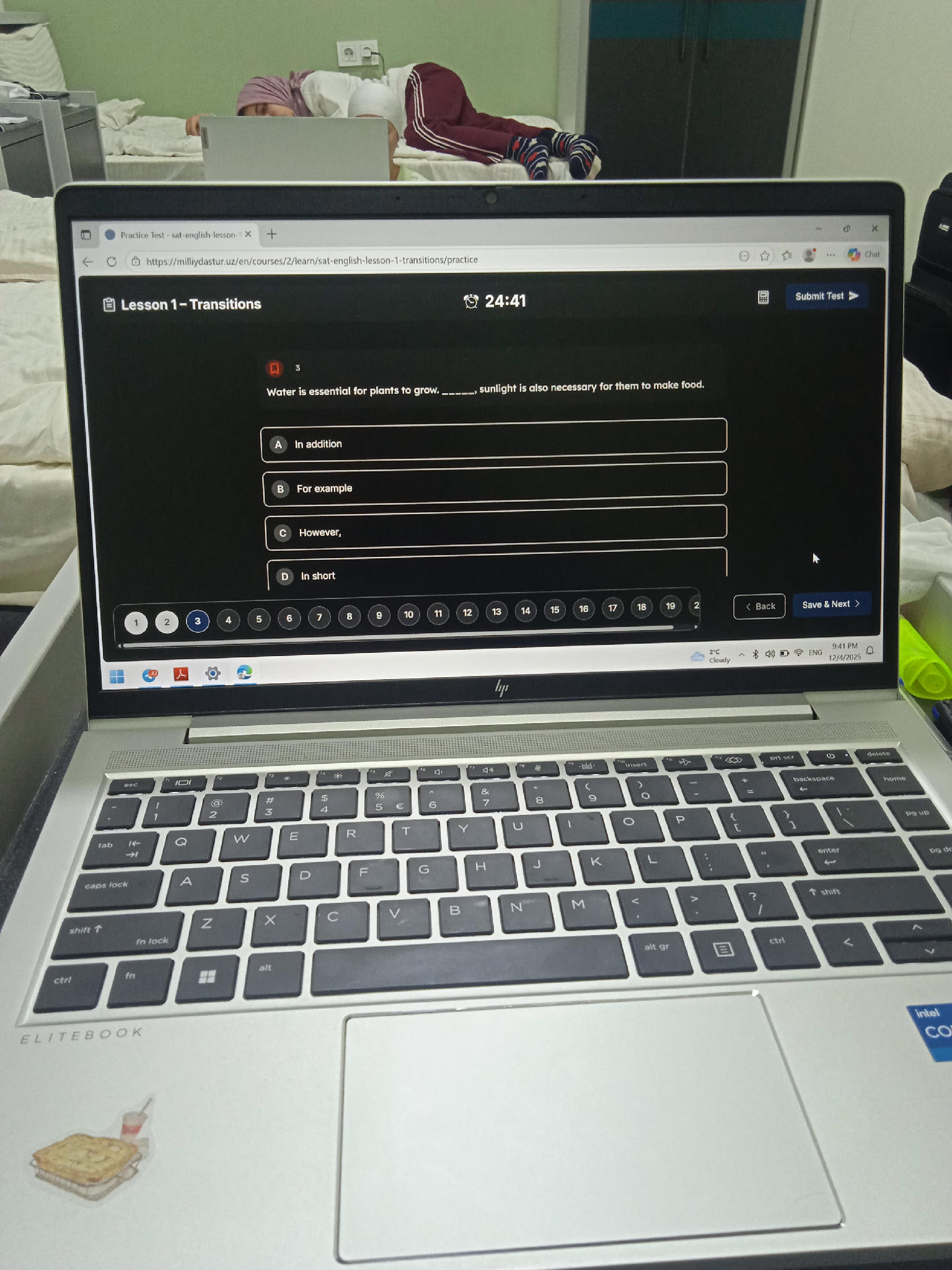 Water is essential for plants to grow. | StudyX