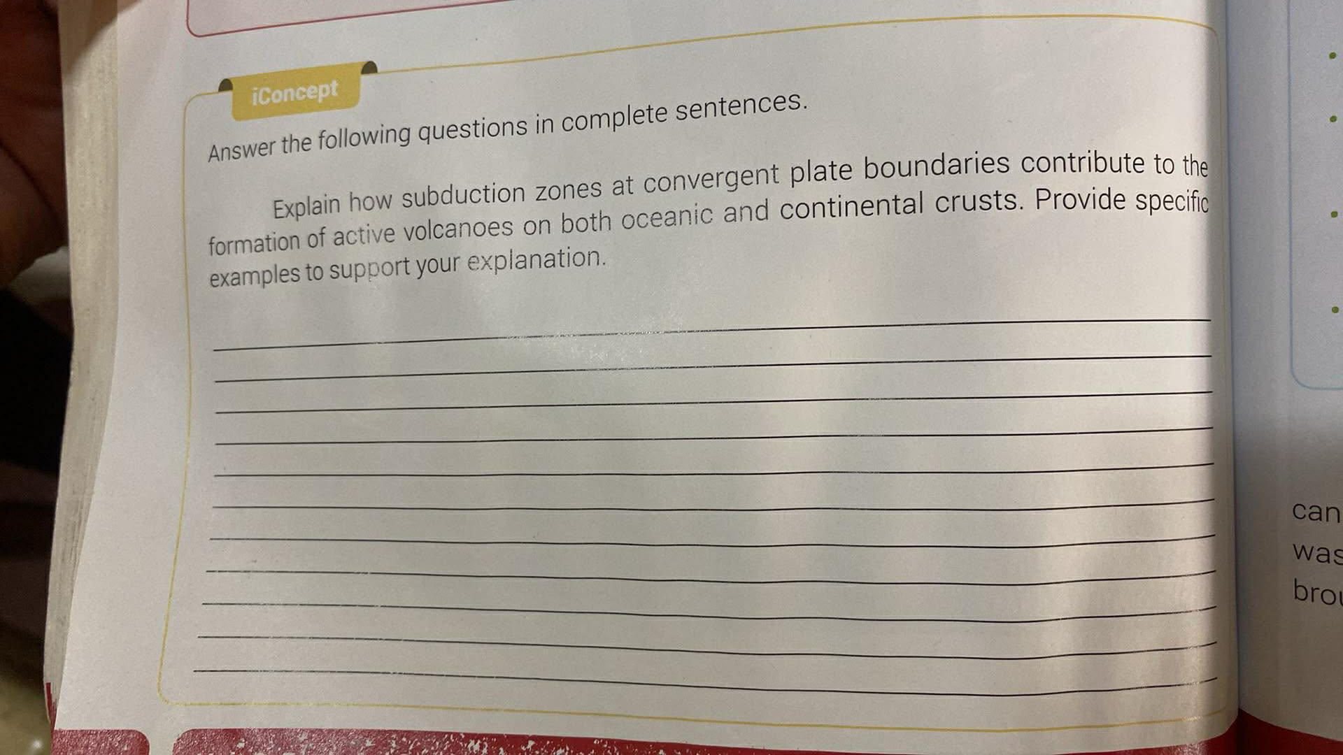Explain how subduction zones at convergent | StudyX