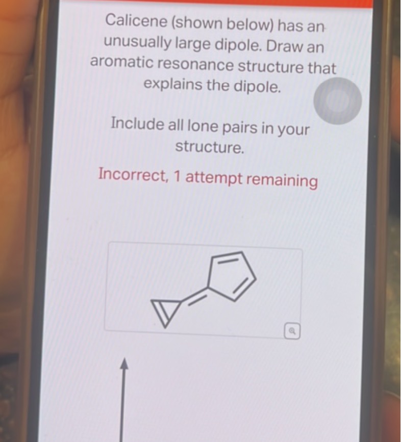 Calicene (shown below) has an unusually | StudyX