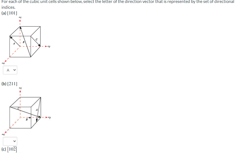 For each of the cubic unit cells shown | StudyX