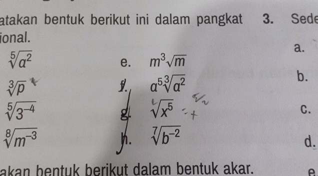 atakan bentuk berikut ini dalam pangkat 3 | StudyX