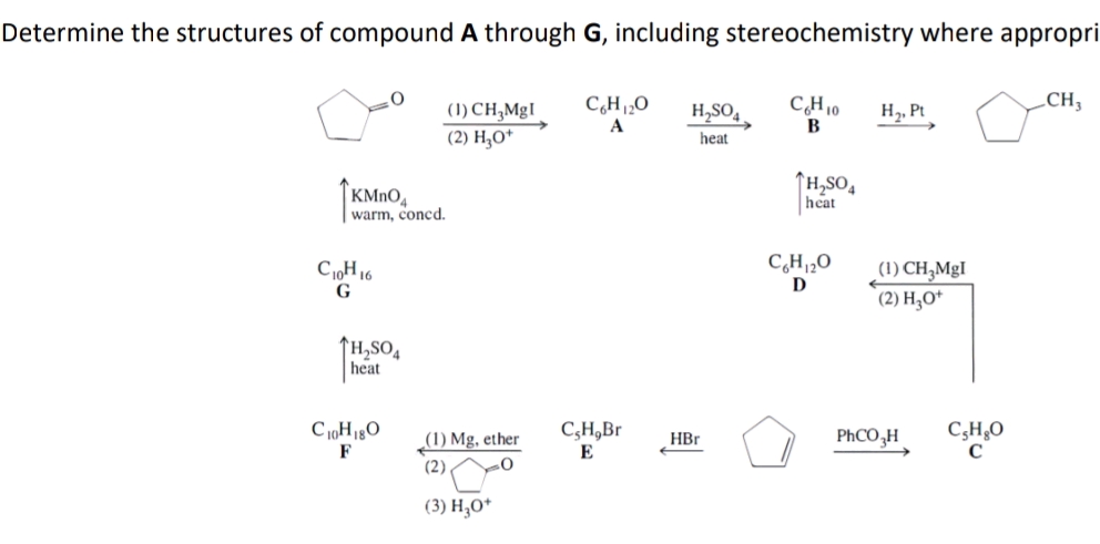 Determine the structures of compound A | StudyX
