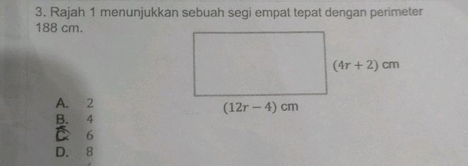 3 Rajah 1 menunjukkan sebuah segi empat | StudyX
