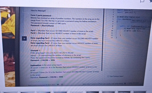+4 How to Attempt Form 2 parts password - | StudyX