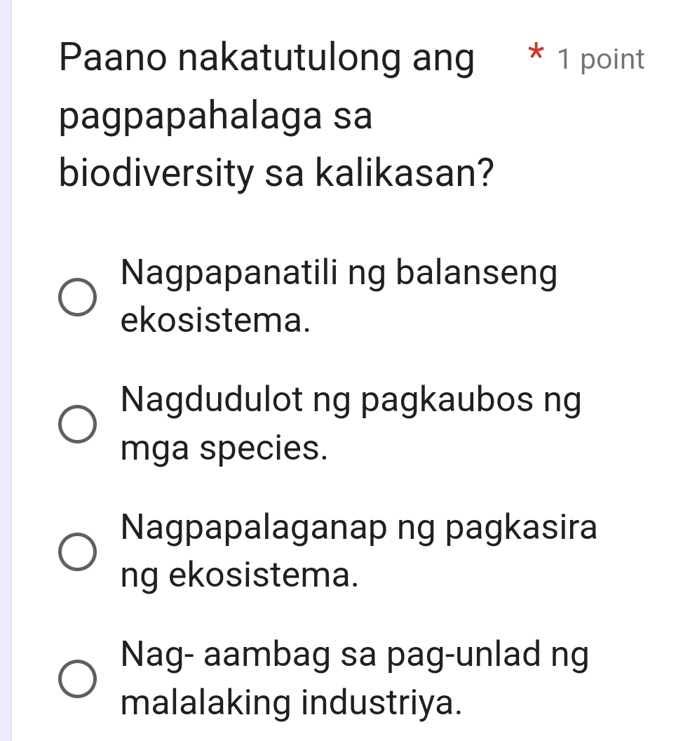 Paano nakatutulong ang 1 point | StudyX