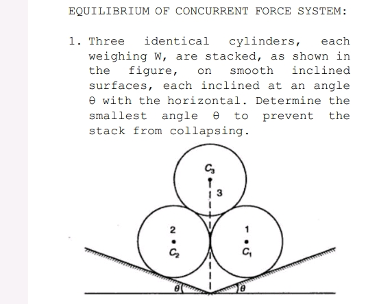 EQUILIBRIUM OF CONCURRENT FORCE SYSTEM 1 | StudyX