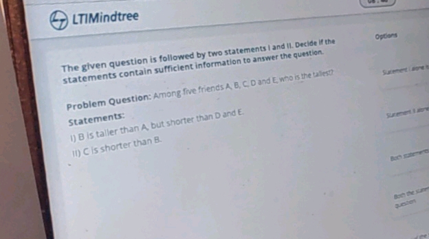 LTIMindtree The given question is followed | StudyX