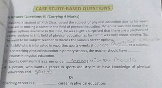 CASE STUDY-BASED QUESTIONS If Answer | StudyX