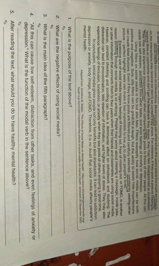 Socialmeda focuses on interactions More | StudyX