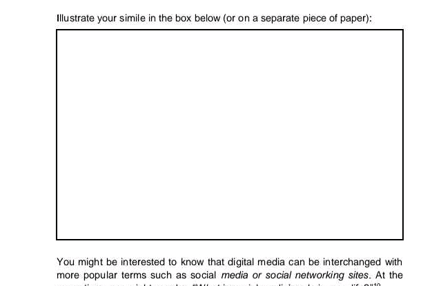 Illustrate your simile in the box below (or | StudyX