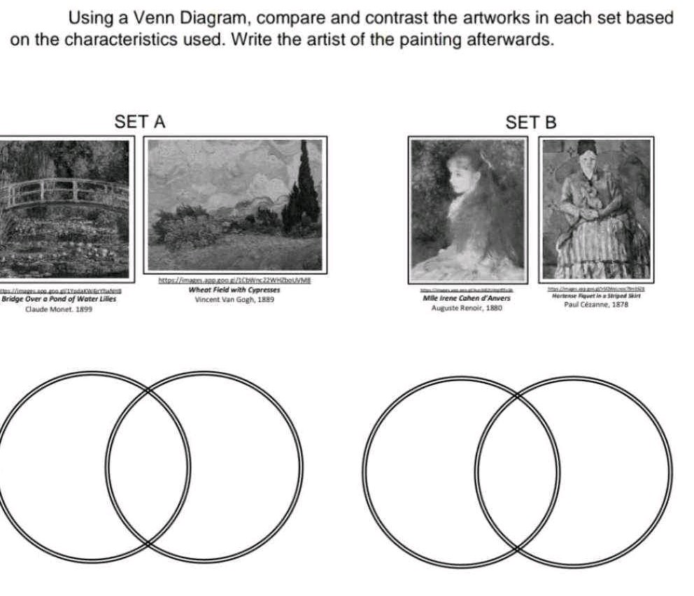 Using a Venn Diagram compare and contrast | StudyX
