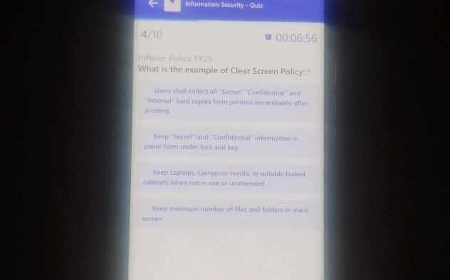 Information Security - Quiz 4 / 10 000656 | StudyX