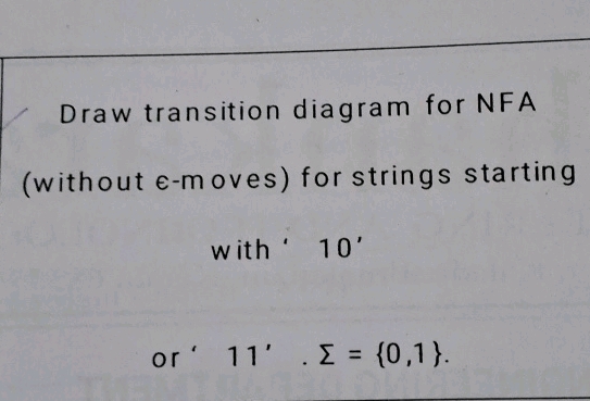 Draw transition diagram for NFA (without | StudyX
