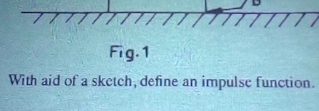 Fig 1 With aid of a sketch define an | StudyX