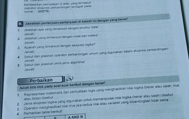 Berdasarkan pernyataan di atas yang | StudyX