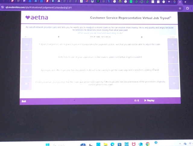 aetna Customer Service Representative | StudyX