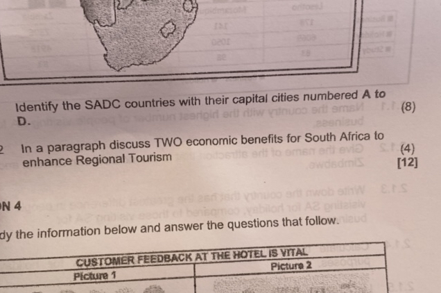 Identify the SADC countries with their | StudyX