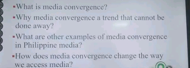 -What is media convergence - Why media | StudyX