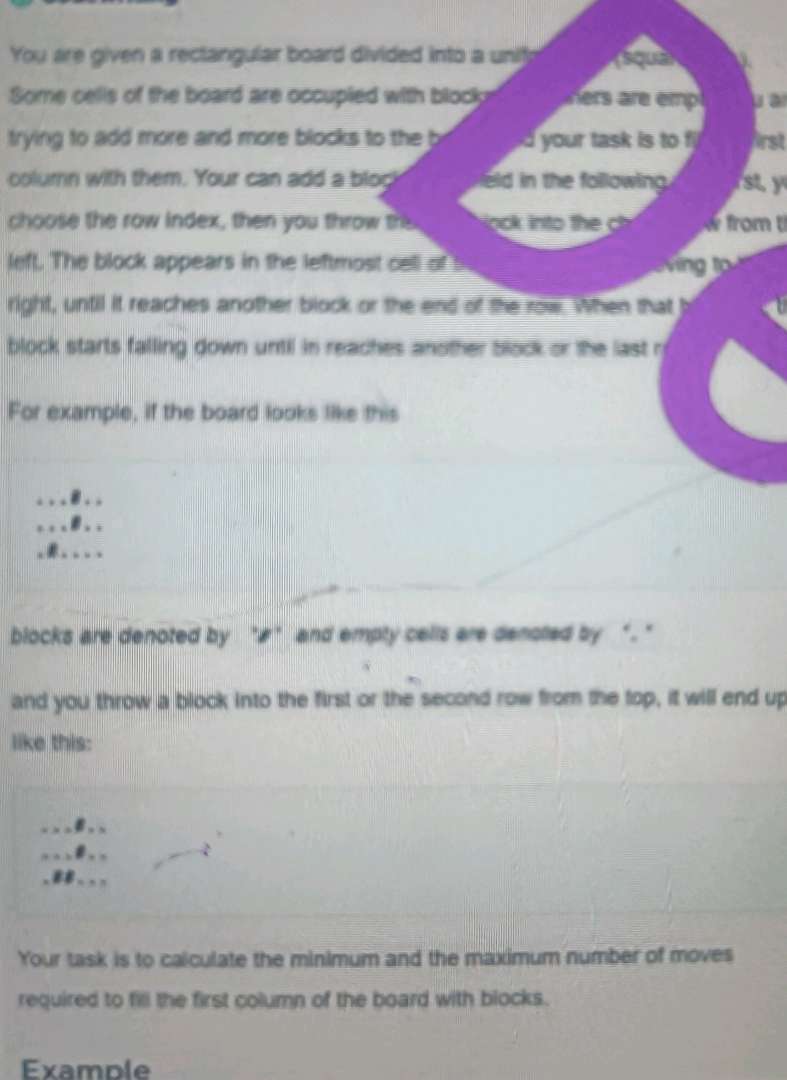 You are given a rectangular board divided | StudyX