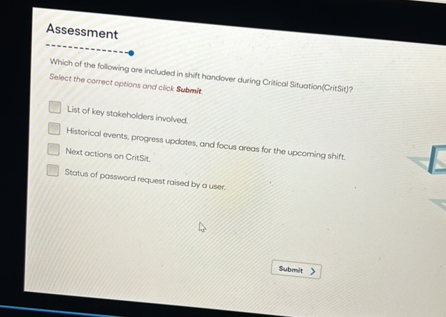 Assessment Which of the following are | StudyX