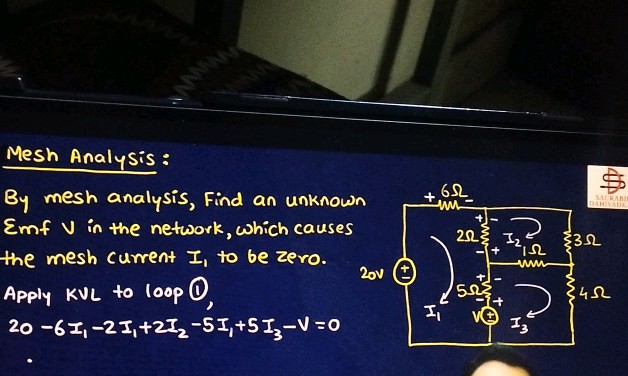 Mesh Analysis By mesh analysis Find an | StudyX