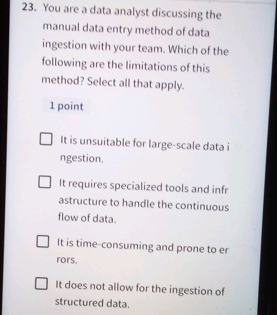 23 You are a data analyst discussing the | StudyX