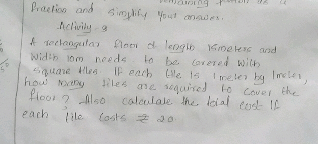 fraction and simplify yout answer Aclivity | StudyX