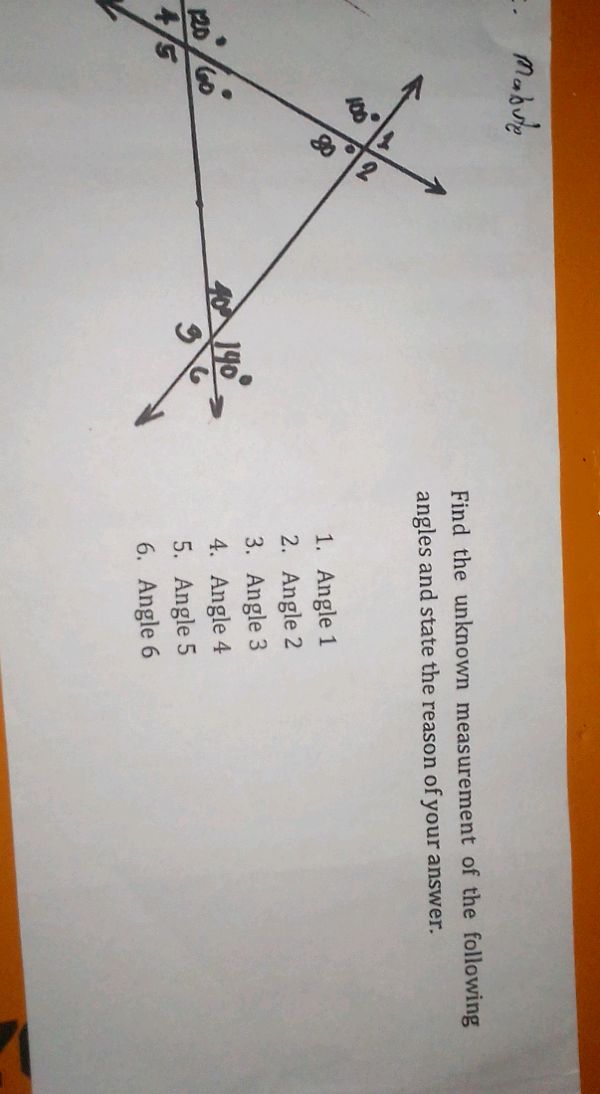 mabure Find the unknown measurement of the | StudyX