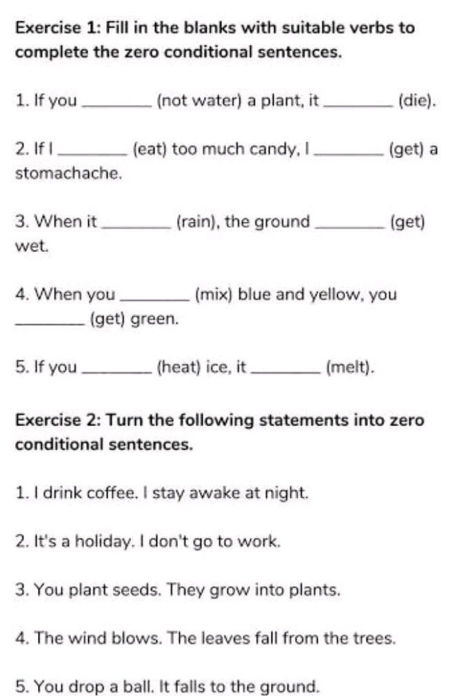 Exercise 1 Fill in the blanks with suitable | StudyX