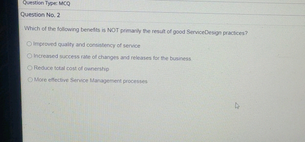 Question Type MCQ Question No 2 Which of | StudyX
