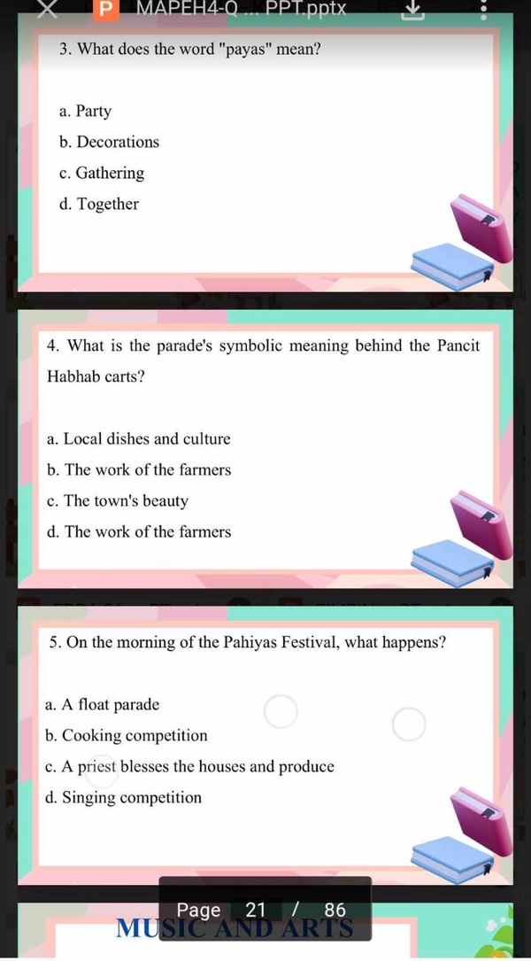 3 What does the word payas mean a Party b