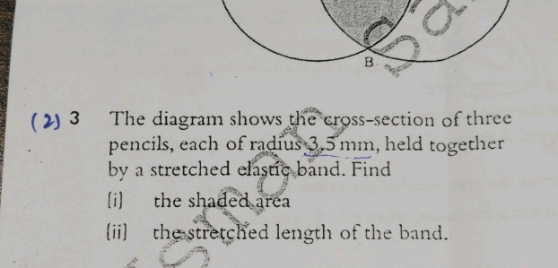 (2) 3 The diagram shows the cross-section | StudyX