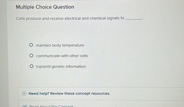 Multiple Choice Question Cells produce and | StudyX