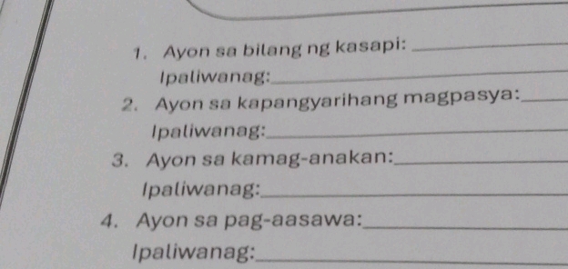 1 Ayon sa bilang ng kasapi Ipaliwanag 2 Ayon