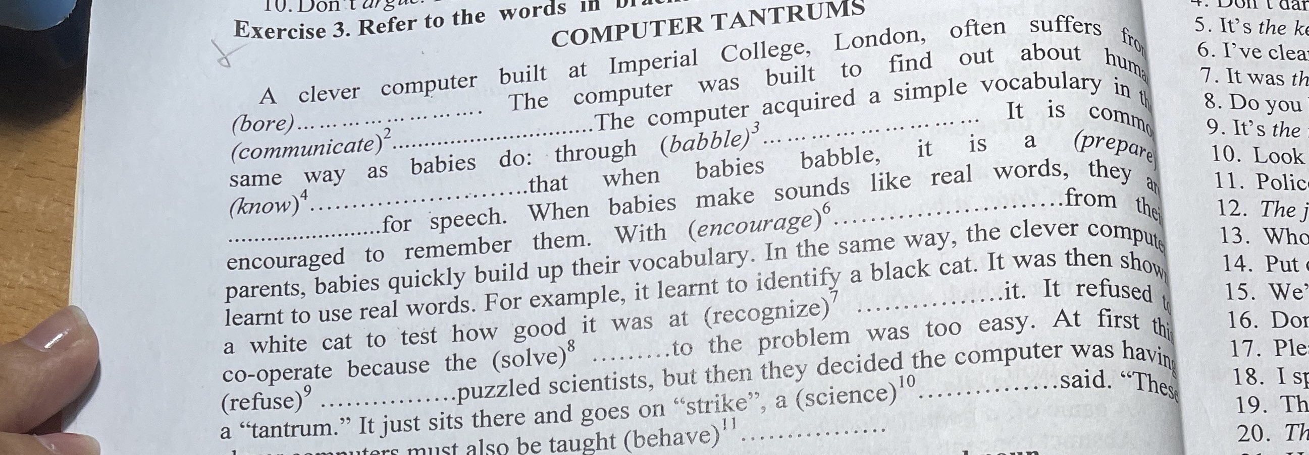 A clever computer built at Imperial College | StudyX